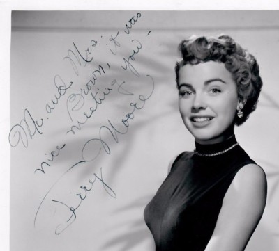 TERRY MOORE SIGNED AUTO PHOTO Actress Model FILM TV Star Beautiful ...