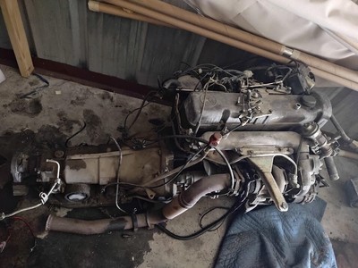 Mercedes-Benz OM603 Engine w/Turbo,Full Intake&Exhaust,Injector pump ...