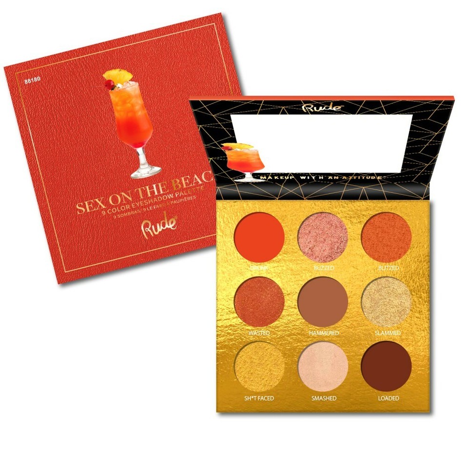 RUDE Cocktail Party 9 Color Eyeshadow Palette - Sex on The Beach | eBay