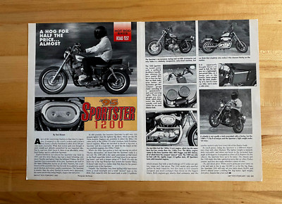 1995 Print Ad Article 1995 Harley Davidson Sportster 1200 | eBay