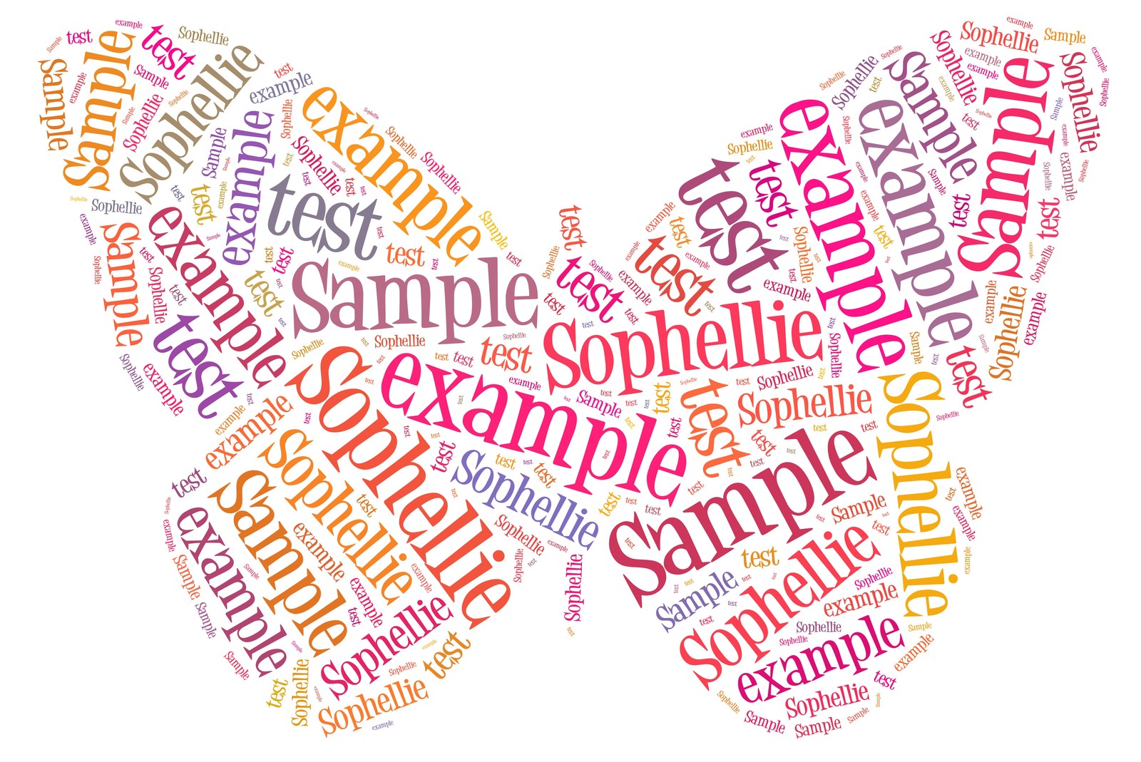 Butterfly Word Art Gift picture | eBay