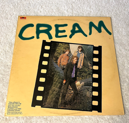 CREAM: "Fresh Cream + 2 Bonus Tracks": 1974 LP REISSUE: POLYDOR U.K ...