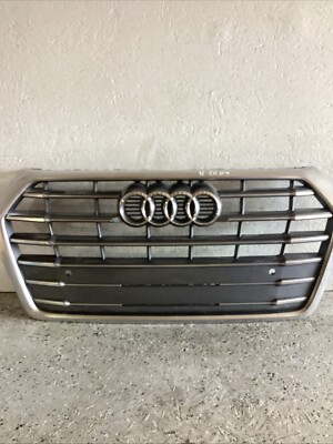 2018-2020 Audi Q5 Quattro S-Line Upper Grille with Sensor Holes OEM ...