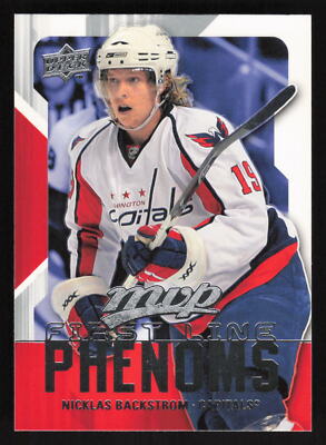 2008-09 Upper Deck MVP First Line Phenoms #FL7 Nicklas Backstrom Card ...