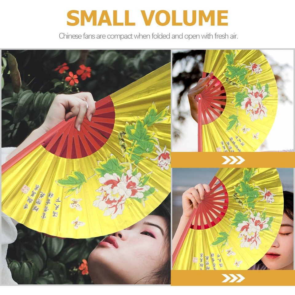 Old-fashioned Chinese Fan Decorative Dancing Folding Fans Handheld ...