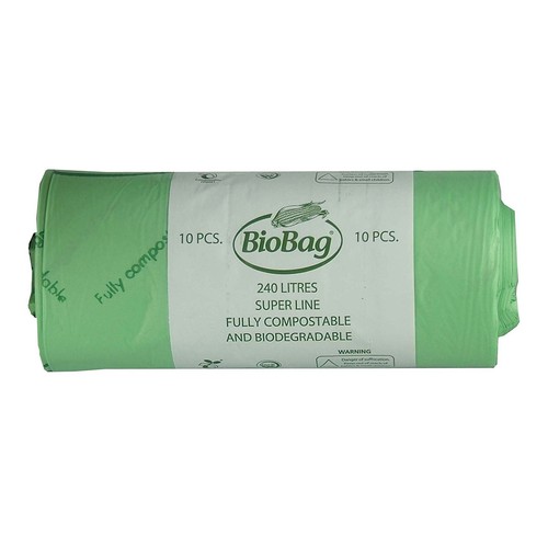 All-Green 240 Litre Biobag Compostable Wheelie Bin Liners With 10 Bags ...