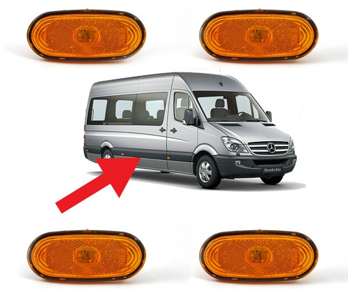 New 4x Side LED Marker Lights Lamp for MERCEDES SPRINTER-VW CRAFTER 4 ...