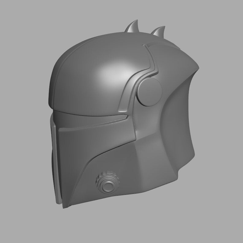 Rohlan Dyre Mandalorian custom head for Star Wars Black and other ...