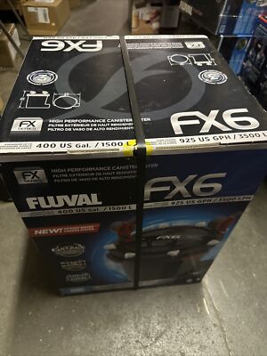 Fluval FX6 High Performance Canister Filter Sealed 400 US Gallons ...