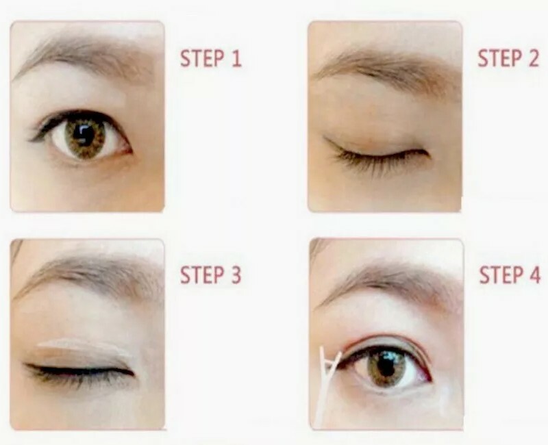48 Pairs Tape Double Narrow Eyelid Sticker Film Larger Eyes Invisible ...