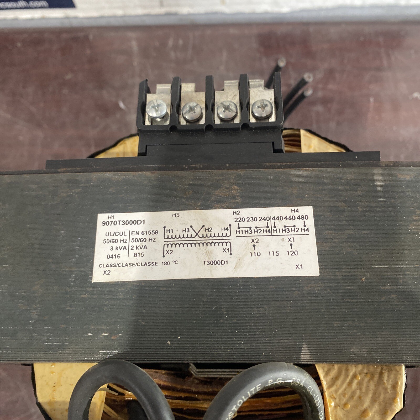 Square D Control Transformer 9070T3000D1 3 Kva 220/230/240-440/460/480 ...