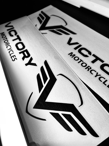 2X Victory New Style Motorcycle Gas Tank Decals Stickers OEM Oracle ...