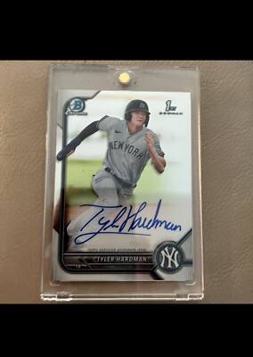 MLB Baseball New York Yankees 22 Bowman Chrome Tyler Hardman Card 1st ...