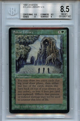 MTG Legends Sylvan Library BGS 8.5 NM-MT+ Card Magic the Gathering WOTC ...