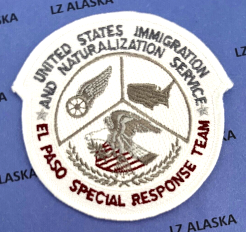 IMMIGRATION & NATURALIZATION SERVICE WHITE PATCH -OBSOLETE- (PD14) EL ...