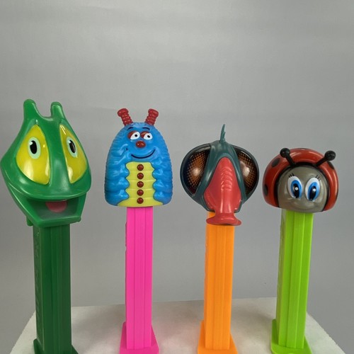 PEZ Bugz Insects Caterpillar, Ladybug Grasshopper, Fly Retired PEZ Lot ...
