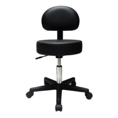 Dynatronics MS4BBK -Pneumatic Exam Stool with Back 23"-27.5"-WITH BACK ...