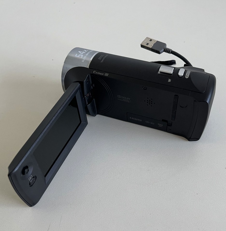 Sony Handycam HDR-CX240 HD Video Camcorder Zoom No Battery Or Ac ...