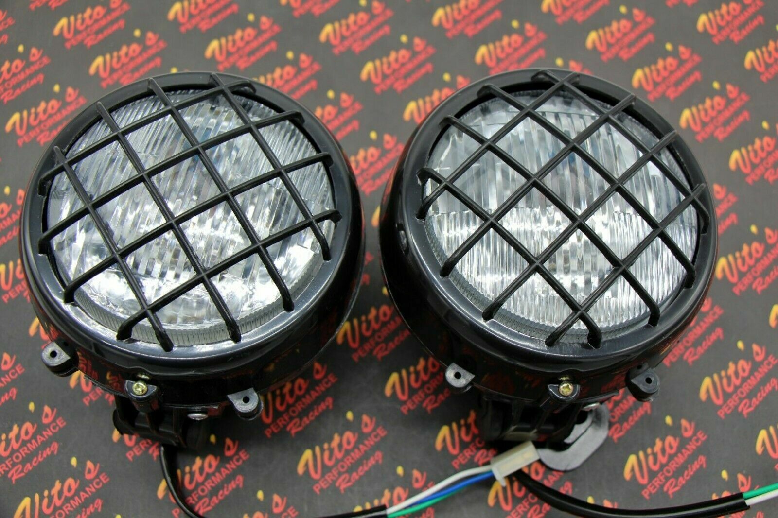 2 x NEW Headlights Yamaha Banshee lens bulbs lights grills 1996-2001 ...