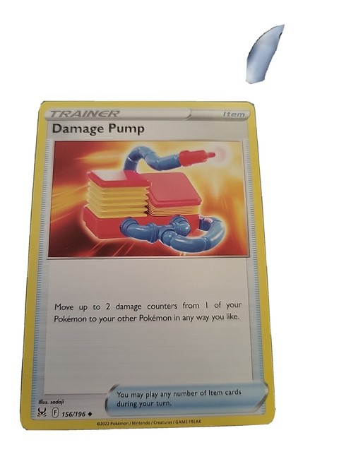 Pokémon TCG Damage Pump Sword & Shield - Lost Origin 156/196 Regular ...