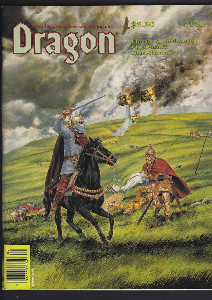 TSR D&D AID - DRAGON MAGAZINE Issues #125, #34, #147 Dungeons & Dragons ...