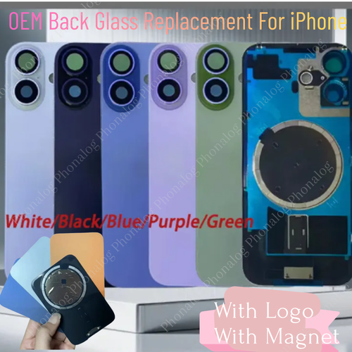 For iPhone 17 Air ProMax Back Glass Replacement Rear Cover With Metal ...