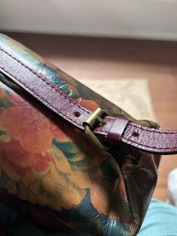 Patricia Nash Floral Leather Handbag Purse Satchel Tote | eBay