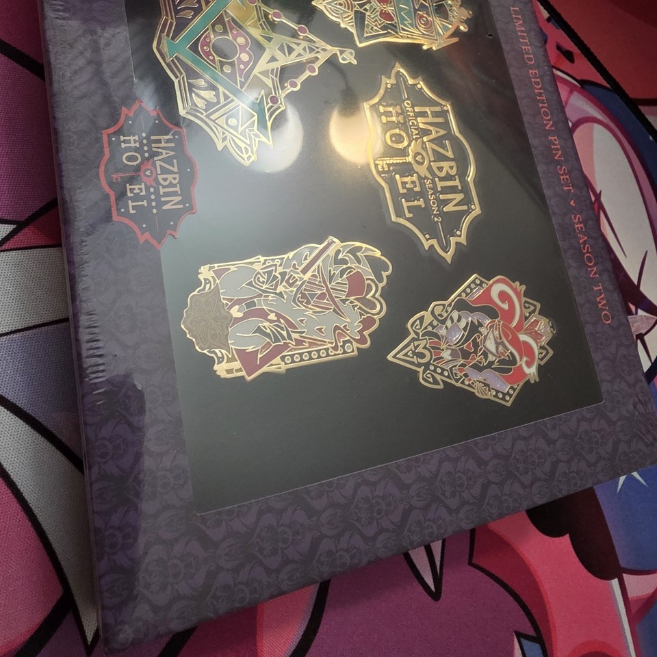 Hazbin Hotel S2 Limited Edition Pin Set: The Vees- Vox Valentino ...