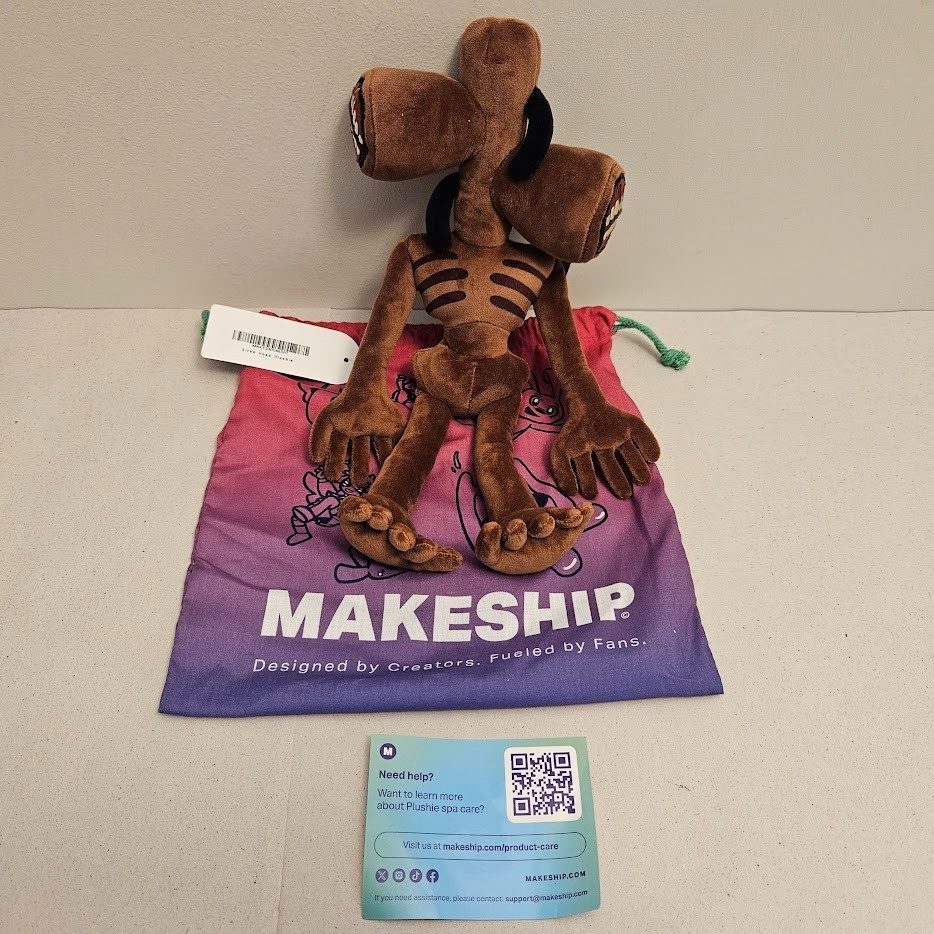 Makeship Siren Head Plushie Trevor Henderson Horror Plush