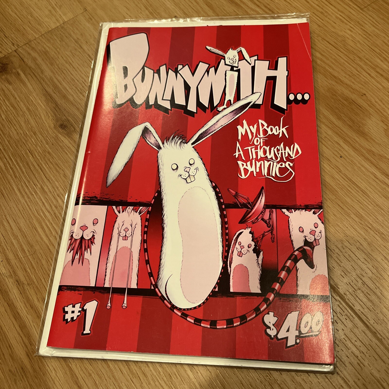 Alex Pardee Bunnywith my Book of 1000 Bunnies EYESUCKINK 1st Print RARE ...
