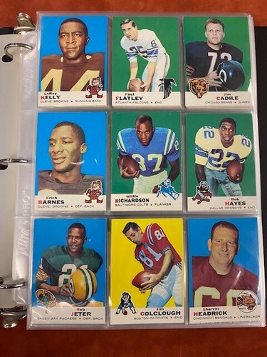 1969 TOPPS FOOTBALL CARD COMPLETE SET ( 1-263 )! HIGH GRADE! BRYON ...