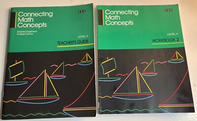 SRA Connecting Math Concepts Level A Teacher’s Guide And Workbook 2 Set ...