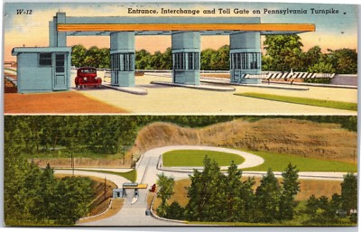 Pennsylvania Turnpike - Entrance, Interchange and Toll Gate - Slogan ...