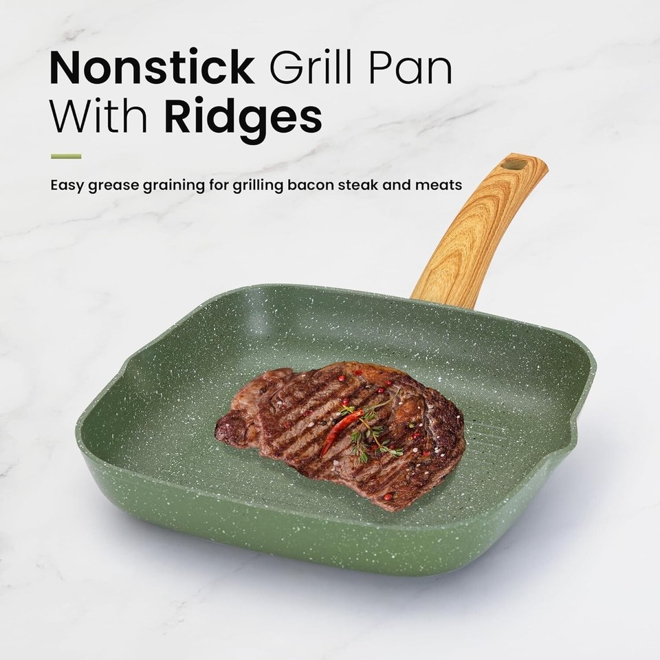 30 Piece Cookware Set Nonstick Pots and Pans Set Granite Kitchen ...