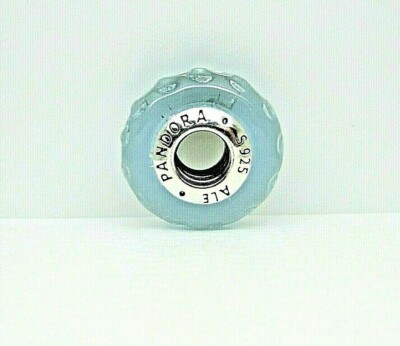 Authentic Pandora #798875C00 Wavy Lavender Murano Glass Charm | eBay