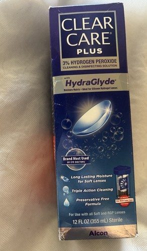Alcon Clear Care HydraGlyde Triple Action Cleaning Contact Lenses ...