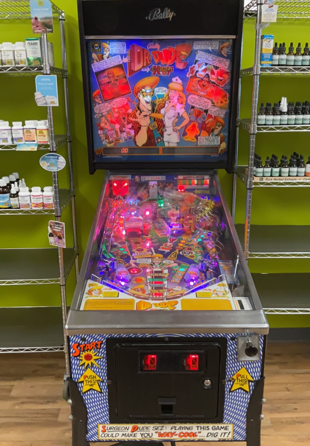 1990s Dr. Dude Pinball Machine. Works. Fun to play. | eBay