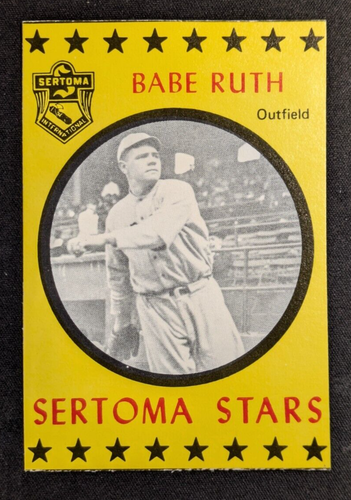 1977 Sertoma Stars - Puzzle Back Babe Ruth | eBay