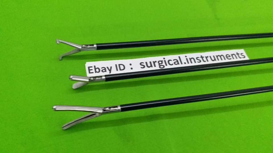 3pc Laparoscopic Right Angle/Debakey/Plan Grasper 5mmx330mm Reusable ...