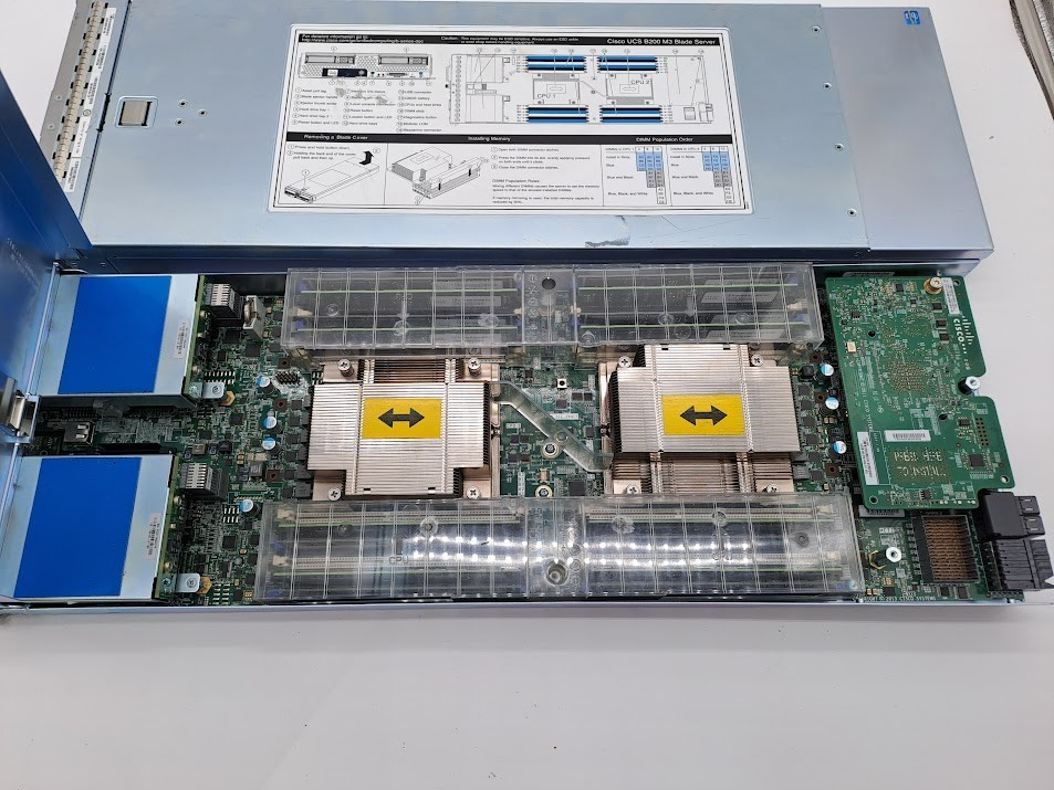 LOT OF 2 CISCO UCS B200 M3 Intel Xeon E5-2650 384GB RAM NO HDD Blade ...