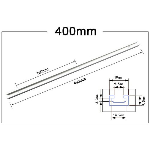 T-Slot Track T-slot Slide 1 Pc 300-600mm Aluminium Alloy For ...