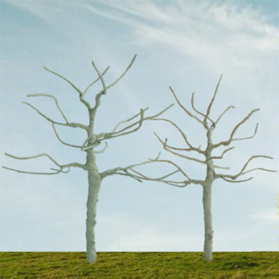 12cm Tall Plastic Trees 10pcs Bare Trunk Trees For HO/OO Scale Model ...