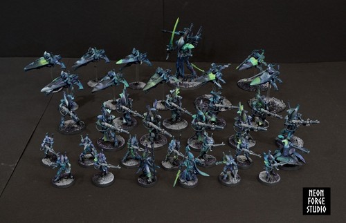 WH40K Eldar Army Commission Wraithguard Wraithlord Hemlock Night ...