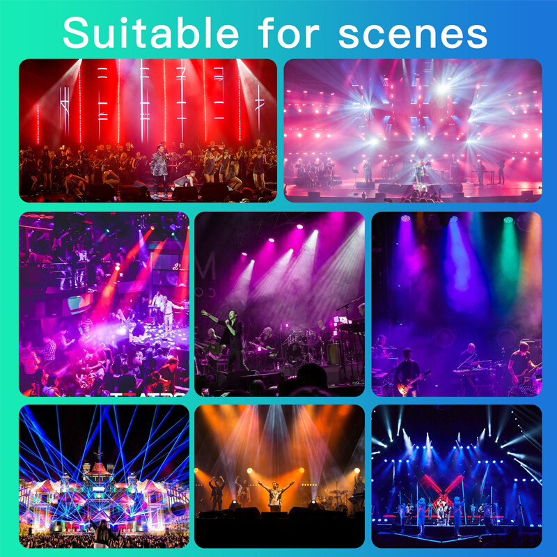 RGBW 9LED Par Can Light DMX Stage Effect Lighting Disco Party DJ Show ...