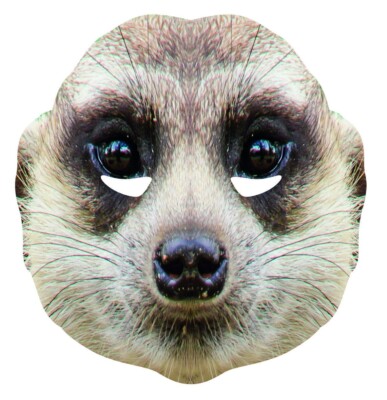 ANIMAL: MEERKAT Card A4 Mask Mask-arade Fancy Dress up Stag Hen Night ...
