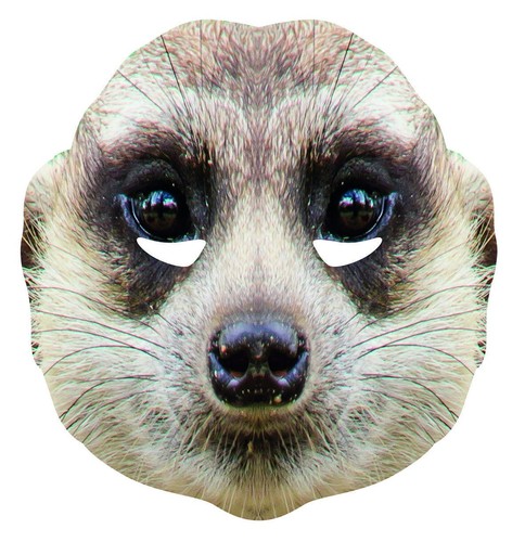 ANIMAL: MEERKAT Card A4 Mask Mask-arade Fancy Dress up Stag Hen Night ...