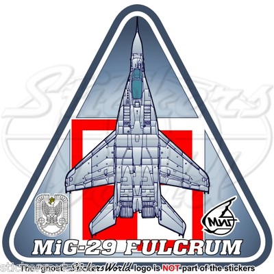 MIG-29 FULCRUM POLAND Mikoyan-Gurevich MiG-29A Polish AirForce Sticker ...