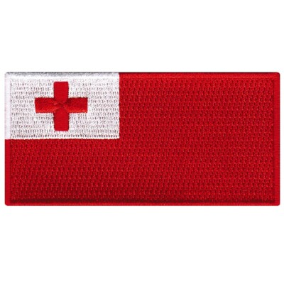 TONGA FLAG embroidered iron-on PATCH TONGAN KINGDOM EMBLEM | eBay