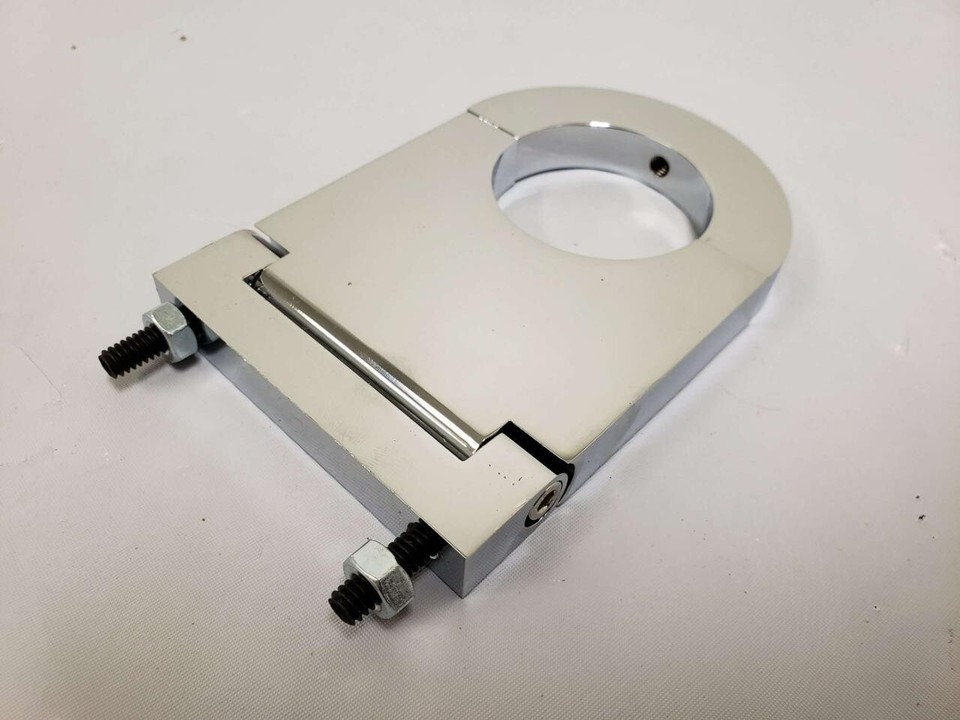 Lower Mount 2" Steering Column Swivel Band + 3 1/2" Chrome Steering ...