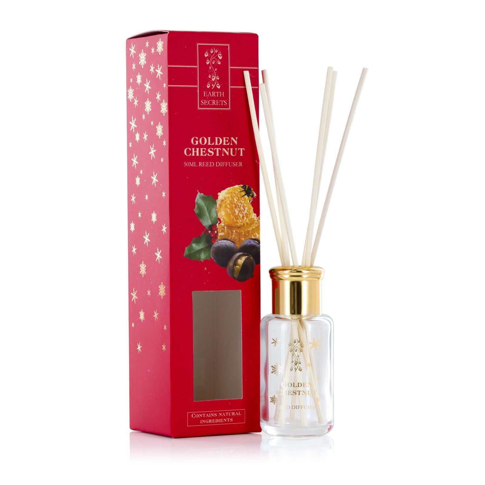 Fragrance Reed Diffuser Golden Chestnut Christmas Fragrance - Ashleigh ...